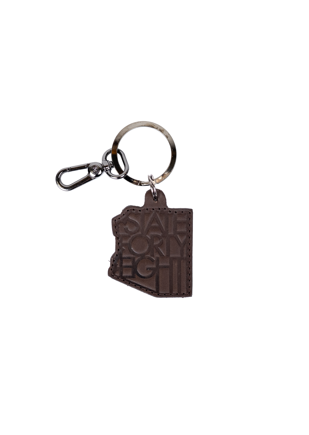 Leather Keychain Classic | Brown | State Forty Eight