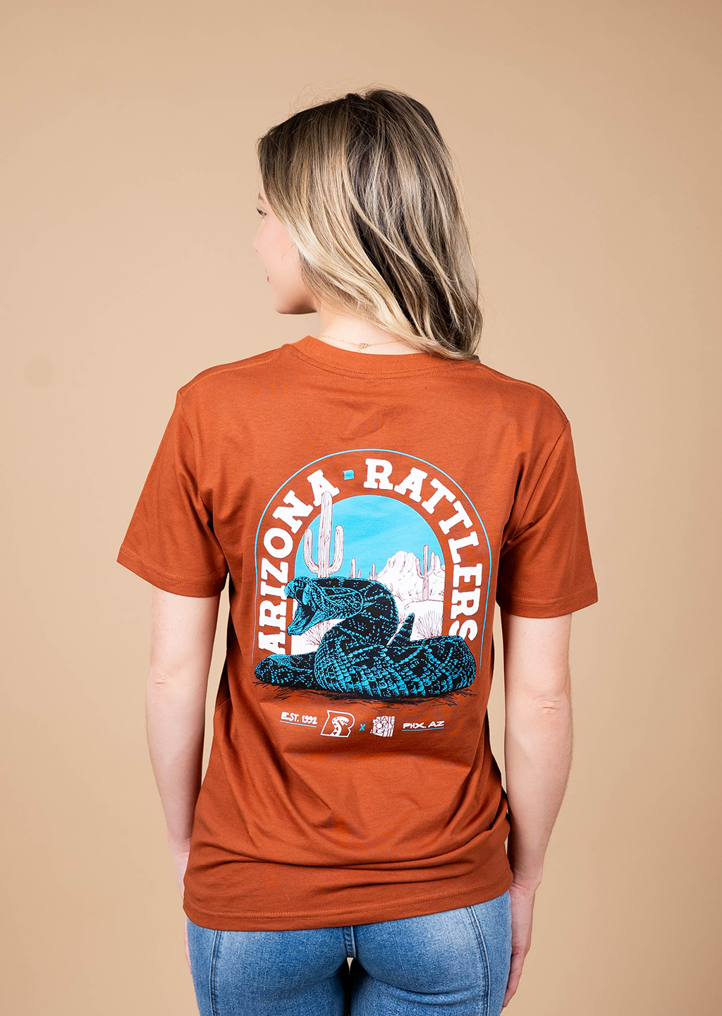 Men’s Crew Neck Arizona Rattlers | Copper | State Forty Eight