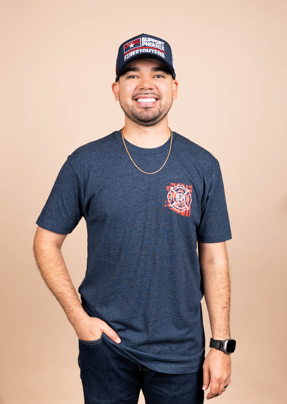 Men’s Crew Neck Phoenix Fire Dept. | Midnight Navy | State Forty Eight