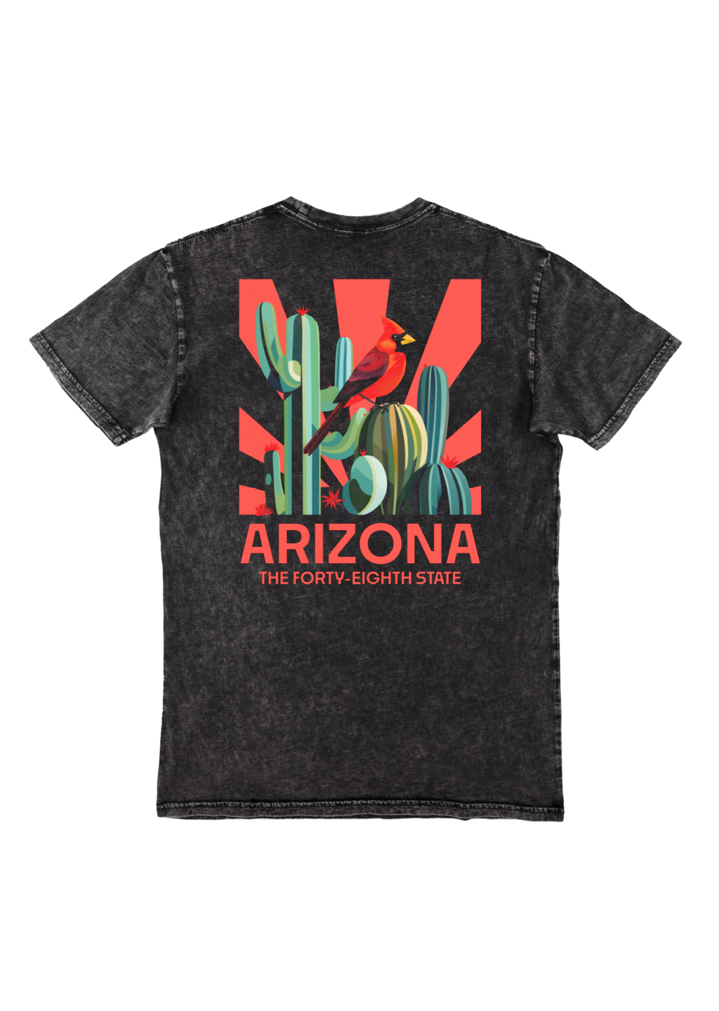 Men’s Crew Neck Stone Wash Desert Cardinal | Black Stone | State Forty ...