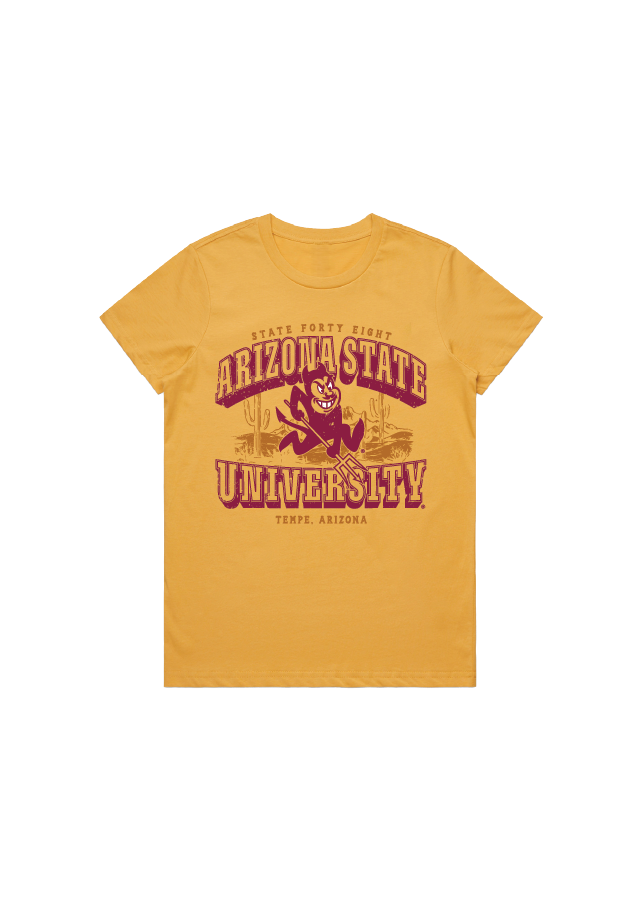 Women's Crew Neck ASU Desert Sparky | Mustard