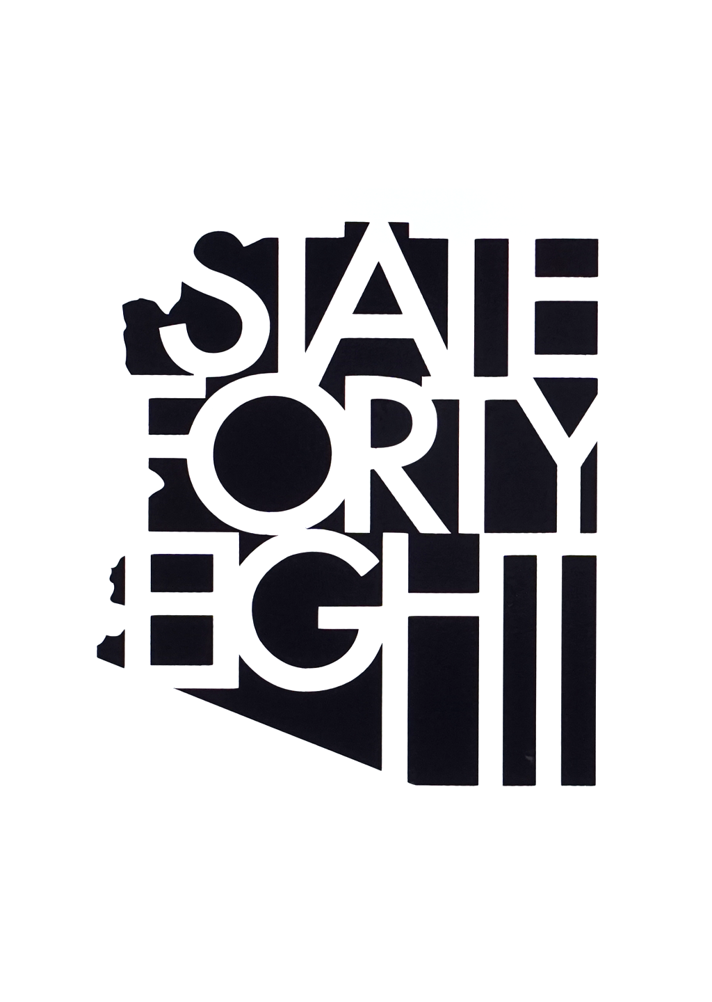Decal Classic AZ | Black | State Forty Eight